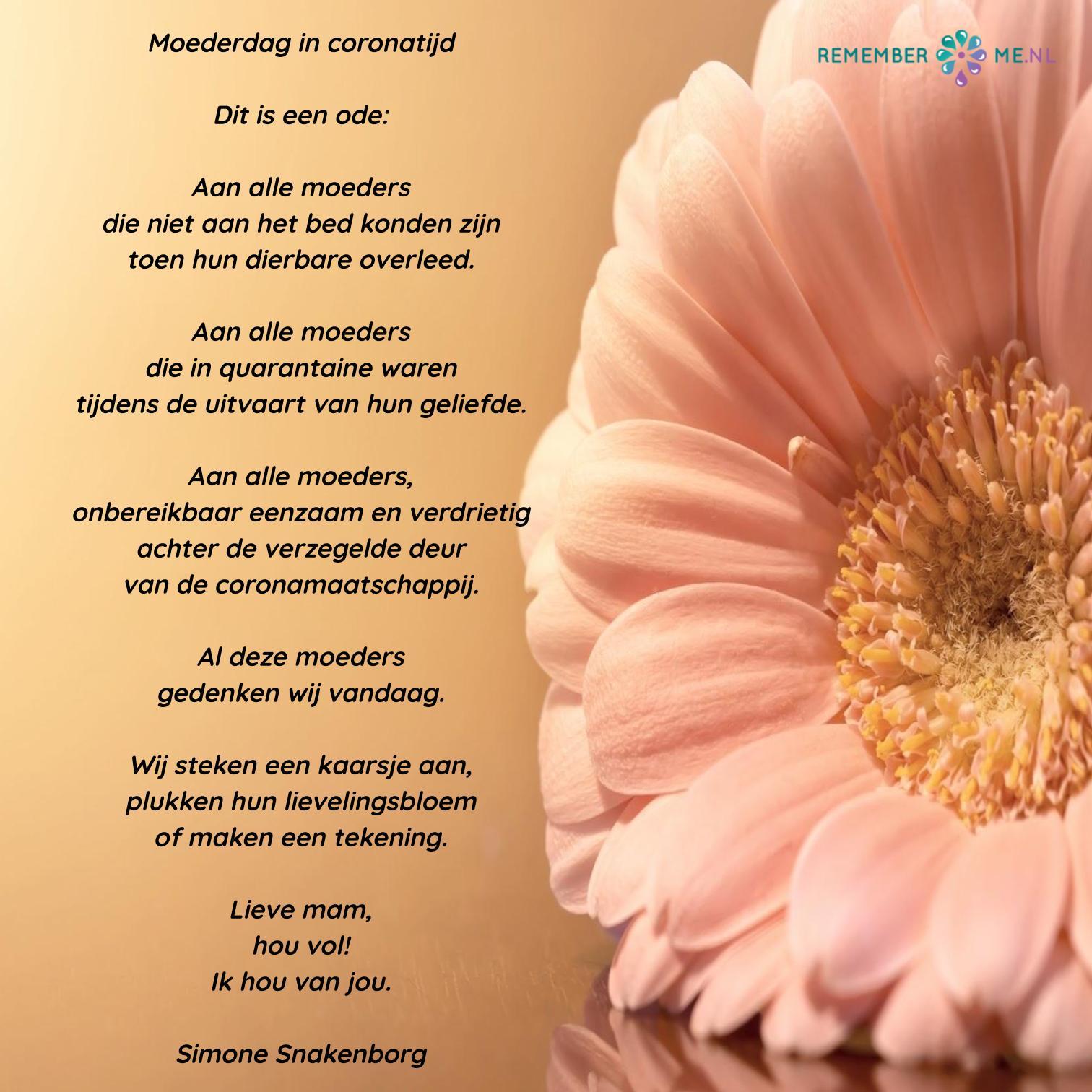 Vijf mooie rouwgedichten voor Moederdag