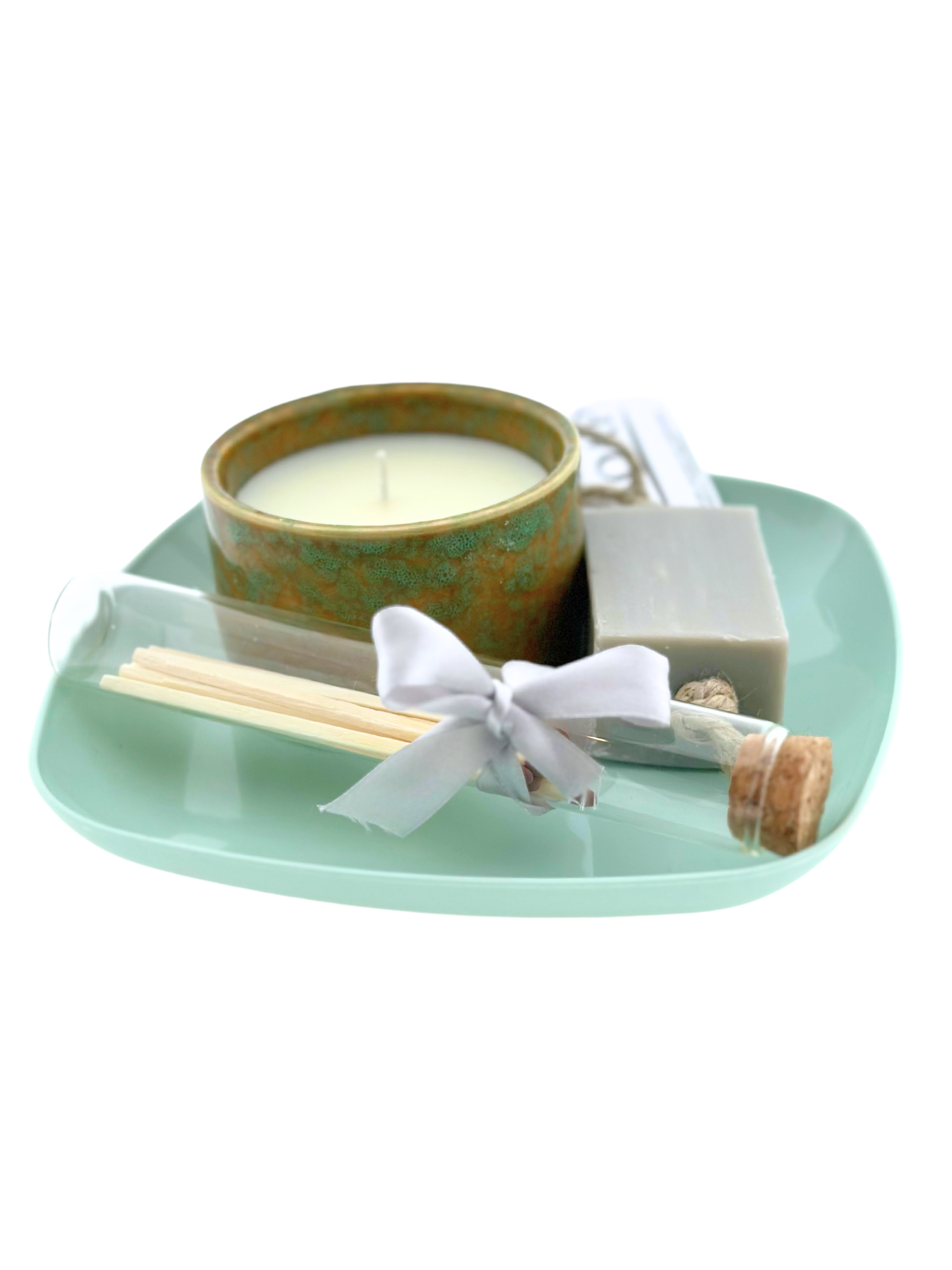 Troostgeschenk luxe kaars groen