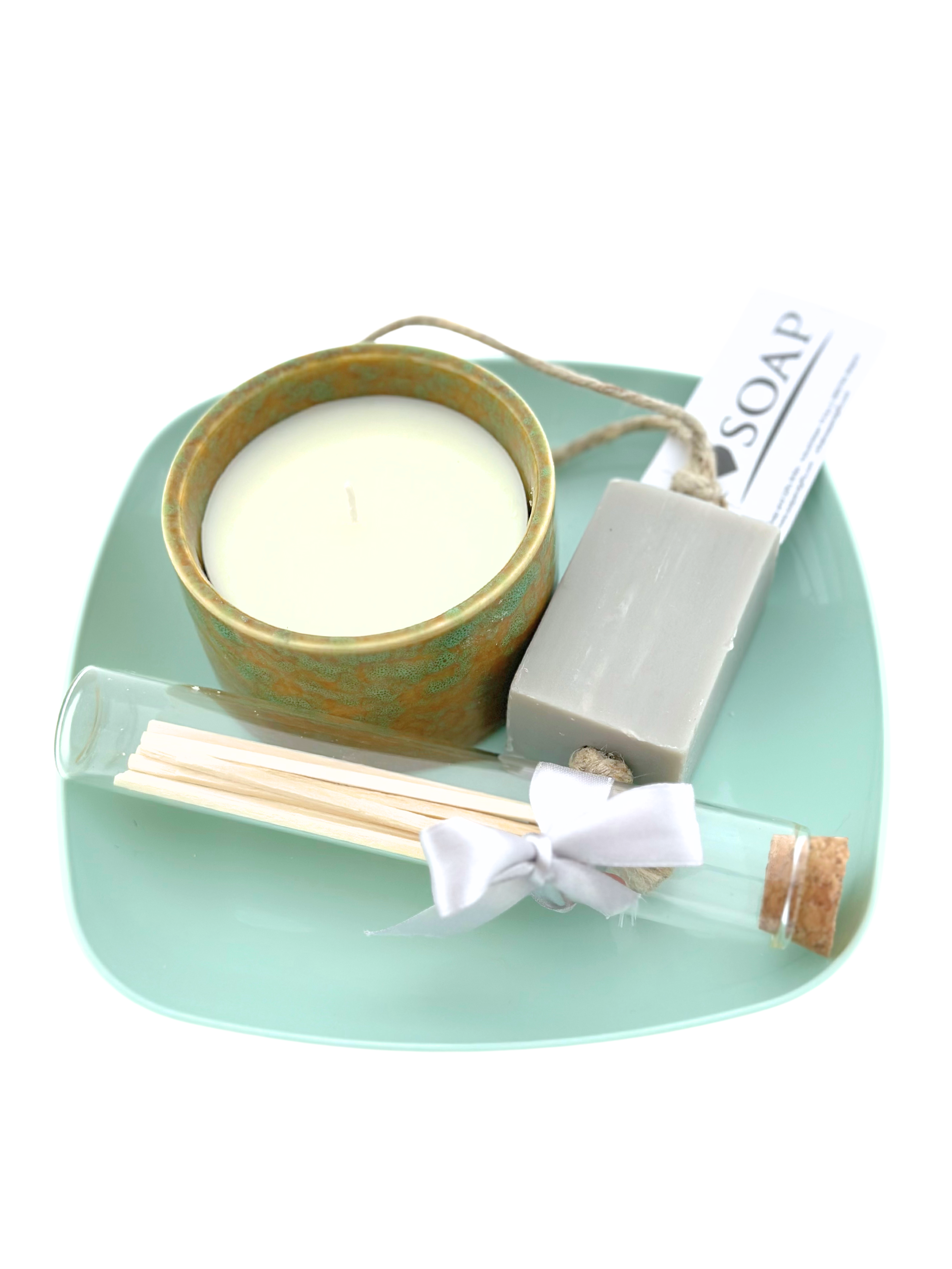 Troostgeschenk luxe kaars groen
